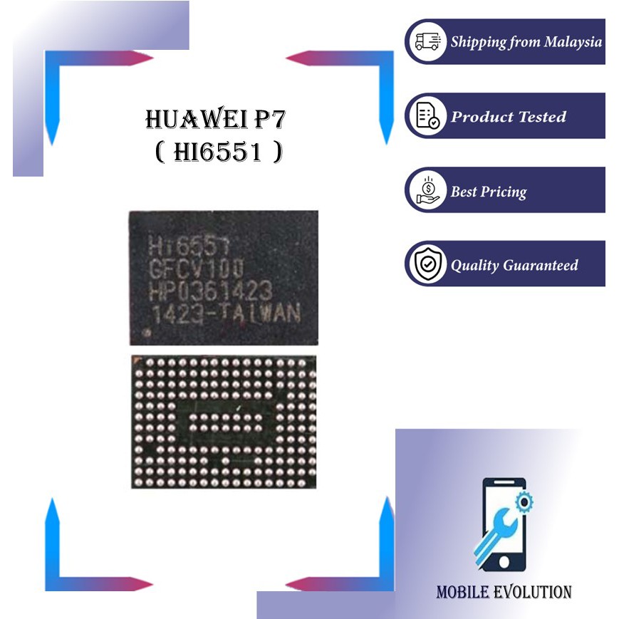HW P7 ( Hi6551 ) Power Ic New Replacement Part | Shopee Malaysia