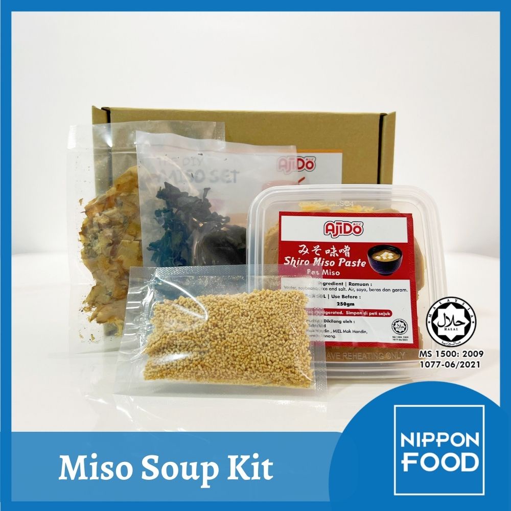 [HALAL] 4 in 1 AjiDo Miso Soup Set for 12 Servings / Set Miso Sup Jepun | Shopee Malaysia