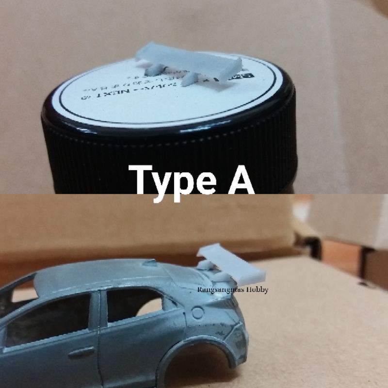 1/64 unpainted Resin GT Wing/spoiler for hotwheels tomica inno64 ...