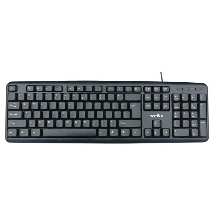 Weibo wired keyboard computer keyboard Western Universal wired keyboard ...