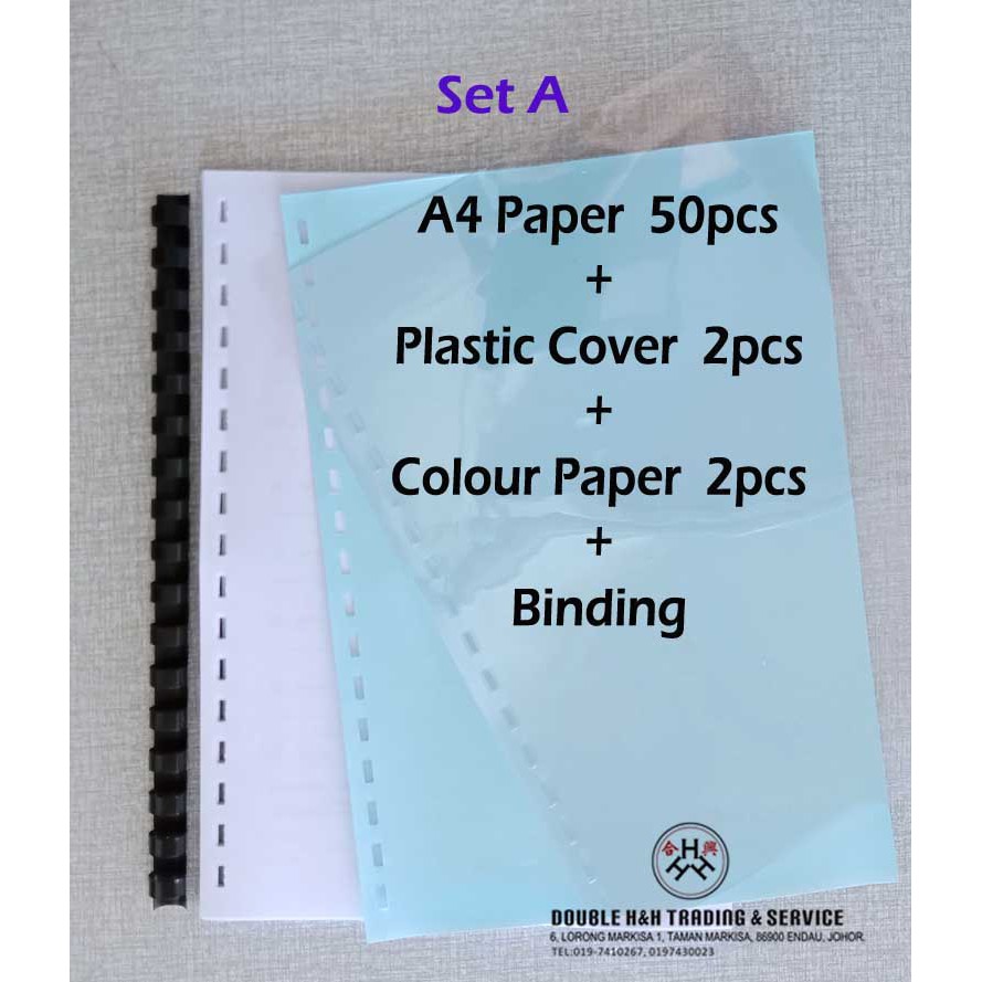 A4 Paper with Binding | Shopee Malaysia