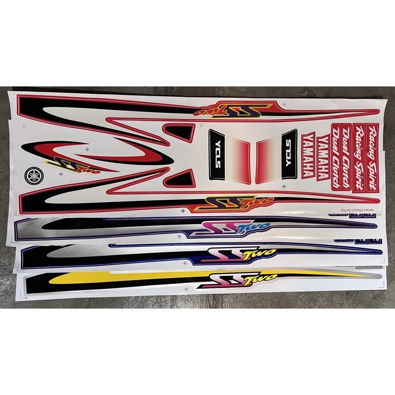 YAMAHA Y110 SS2 SS 2 BODY STRIPE (3) SS TWO SS 2 SPORT 110SS2 STICKER ...