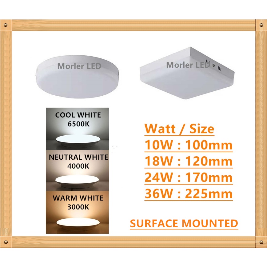 LED Downlight Adjustable Frameless 10W / 18W / 24W / 36W / Surface Mounted / Recessed Ceiling ...