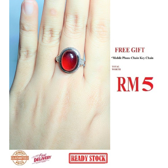 天然水晶 5A 冰透石榴石 戒指 女人之石 Natural Crystal Garnet S925 silver ring 辟邪挡煞保平安 风水招财偏财贵人 事业生意缘 健康挡小人 桃花情侣 ...