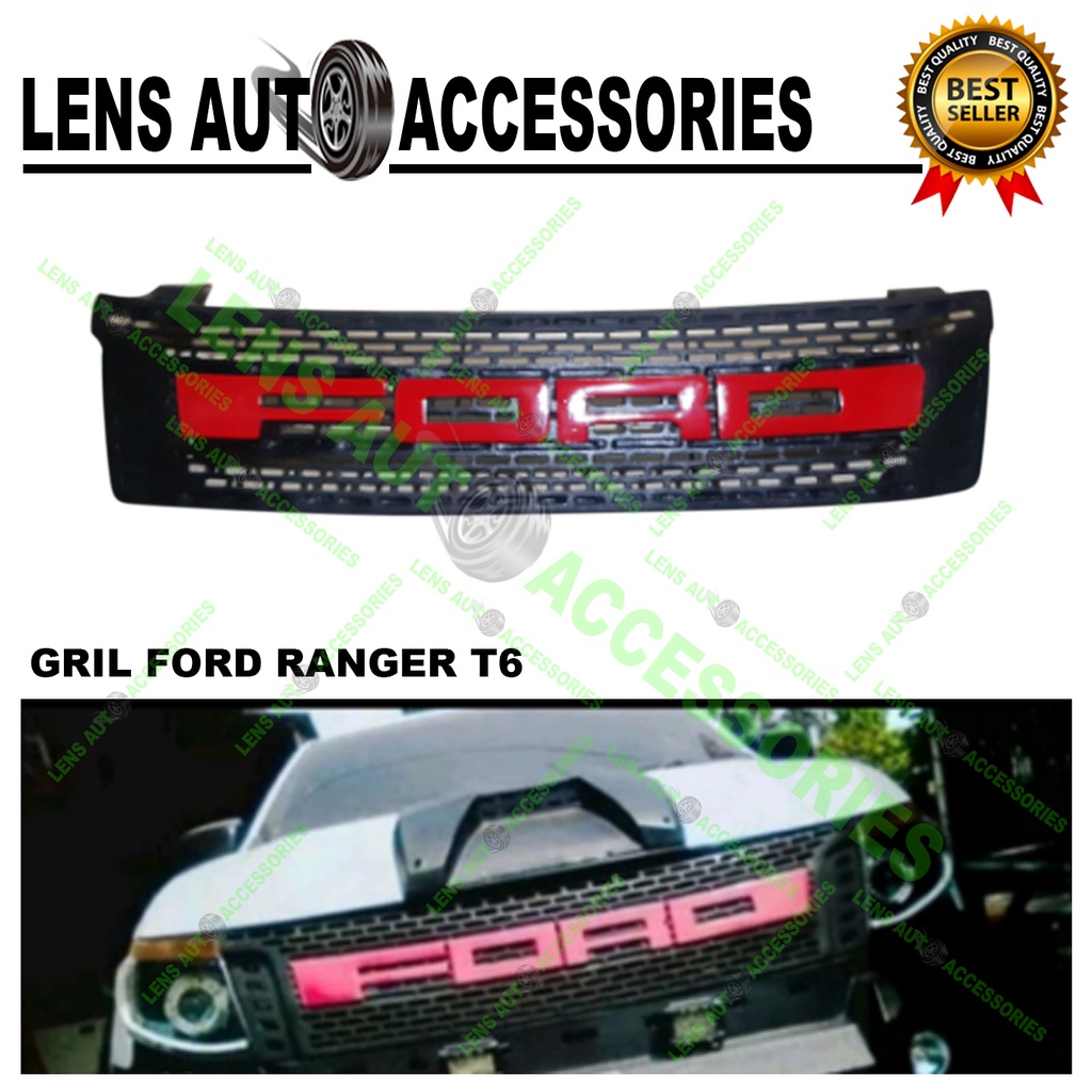 FORD RANGER T6 GRILL - FORD RANGER GRILL 2012 2013 2014 | Shopee Malaysia
