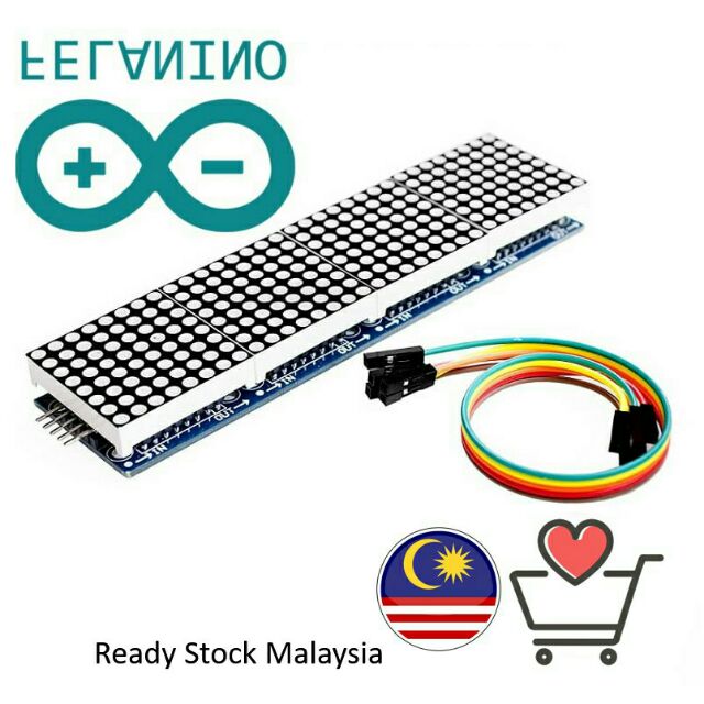 Max7219 Dot Matrix Module 4 In 1 Display For Arduino Esp8266 Esp32 5354
