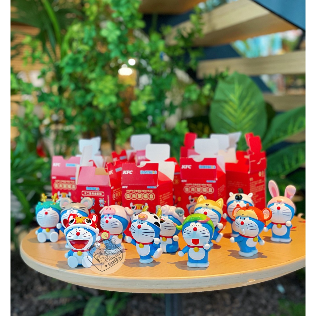2022KFC Doraemon New Year Zodiac Doll, KFC Collection Doll | Shopee ...