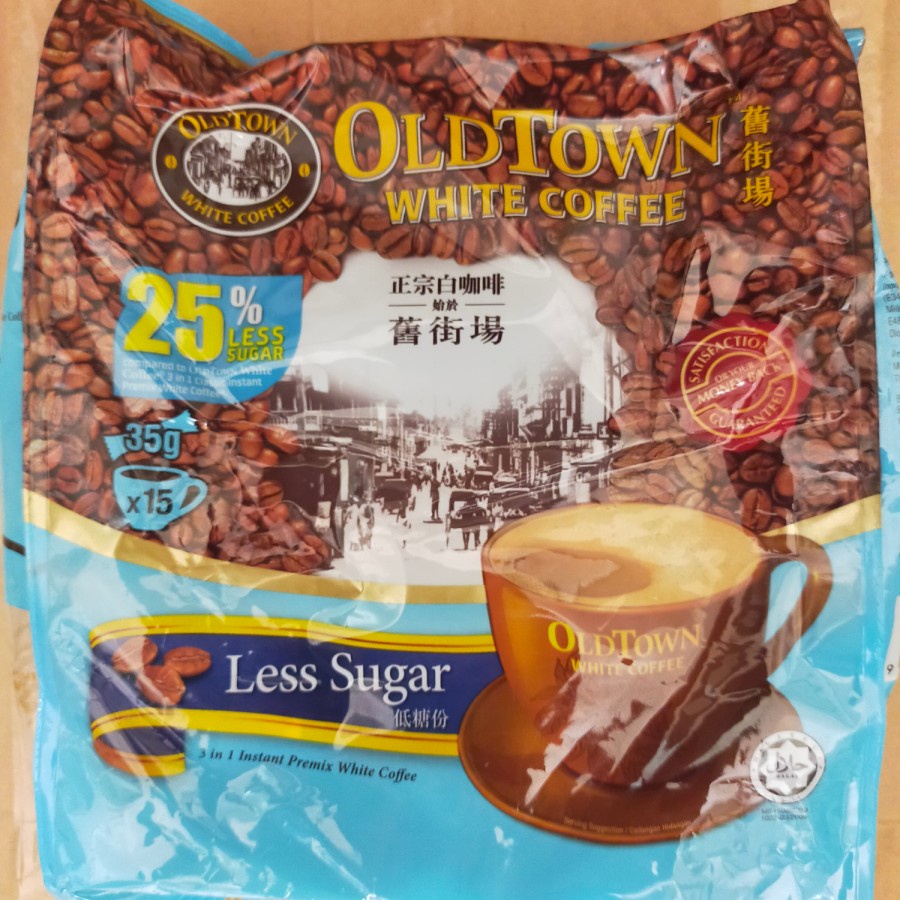 Old Town White Coffee Less Sugar / Old Town Less Sugar (15 Sachets ...