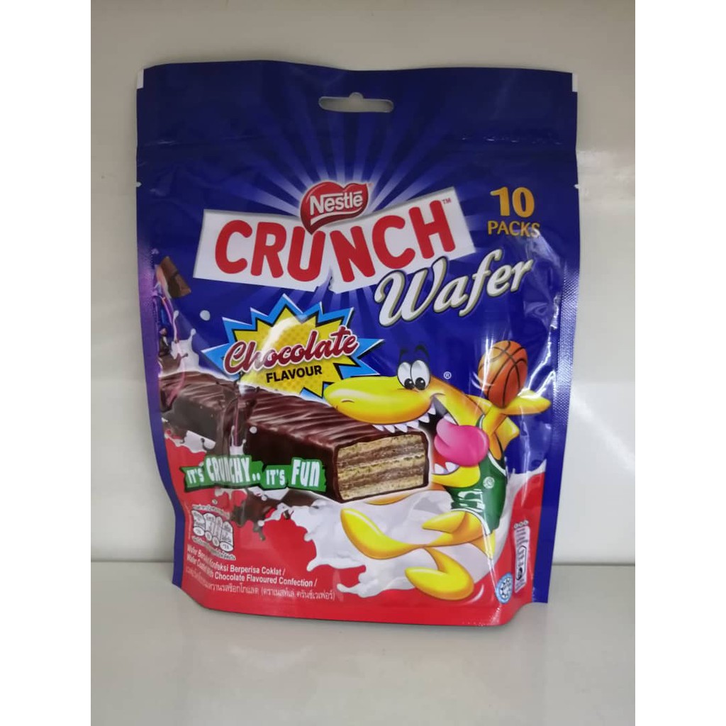 NESTLE CRUNCH WAFER CHOCOLATE FLAVOUR 11.1G X 10PCS ( BEG ) | Shopee ...