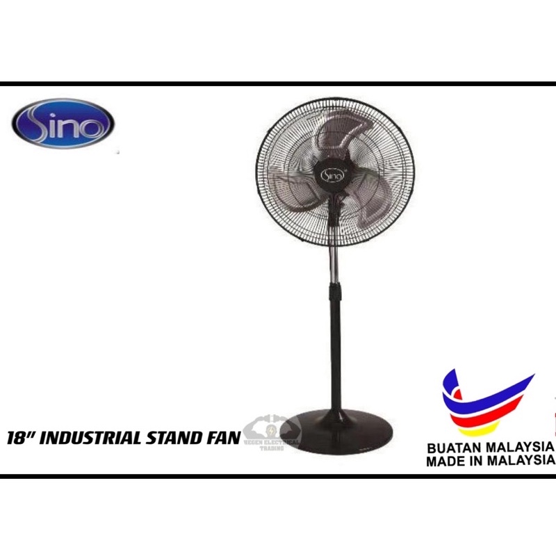 SINO 18” INDUSTRIAL WALL/STAND FAN | Shopee Malaysia
