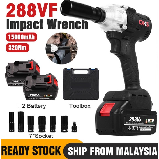 TOOL🔥Ready stock🔥588VF Heavy Impact Wrench Cordless Electric Wrench ...