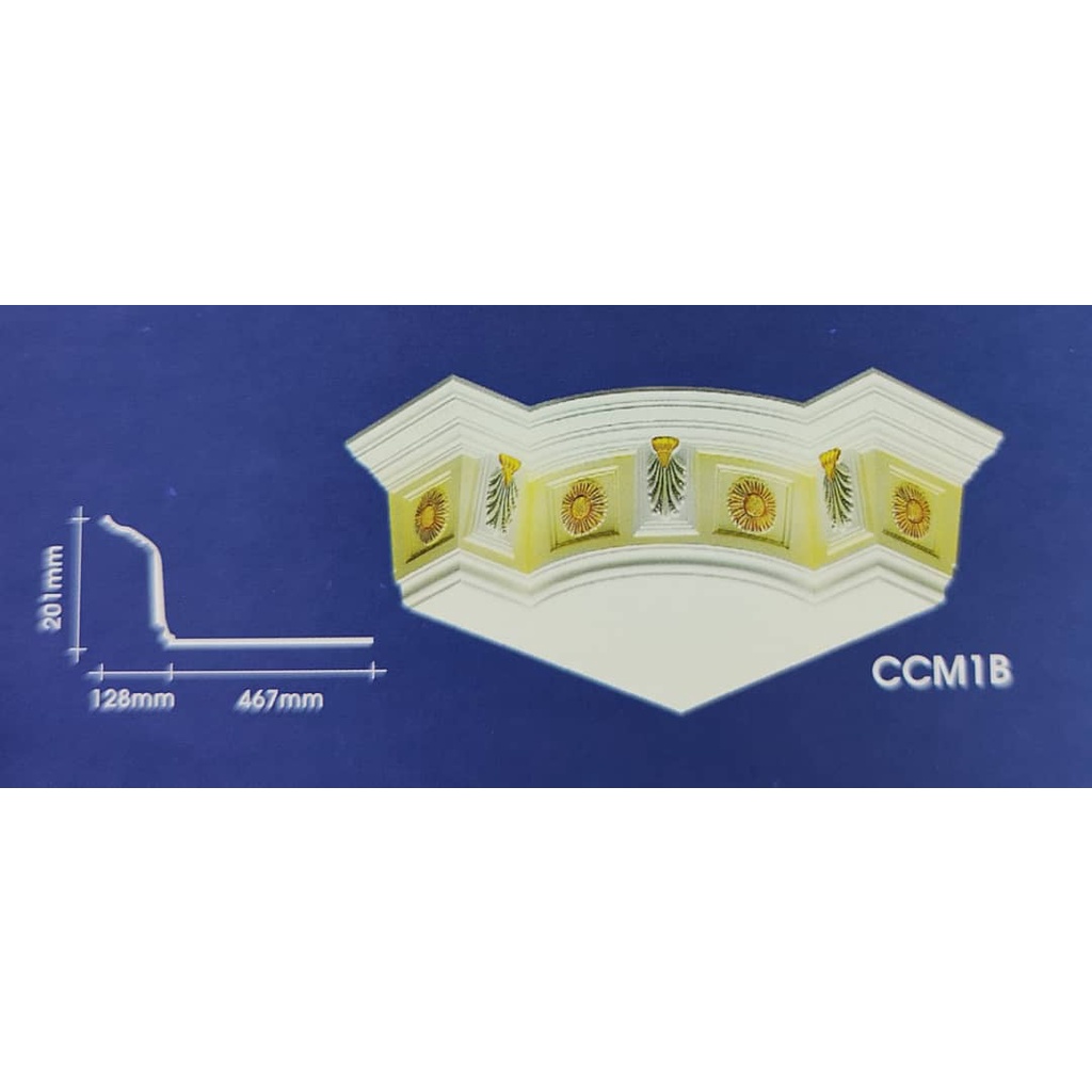 [Malaysia Product] CM1/Crown Moulding Cornices/Colour Cornices/Konis ...