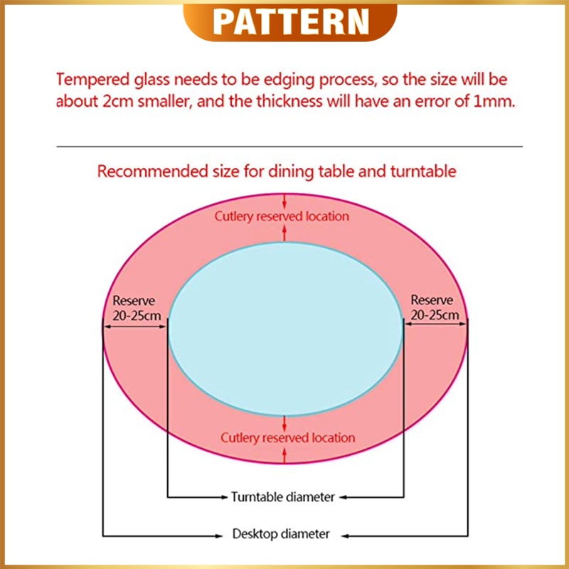 Tempered Glass Rotating Top Table Turn Top Lazy Susan Dining Table Top ...