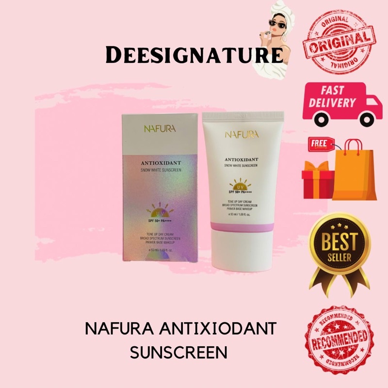 NAFURA ANTIOXIDANT SNOW WHITE SUNSCREEN | Shopee Malaysia