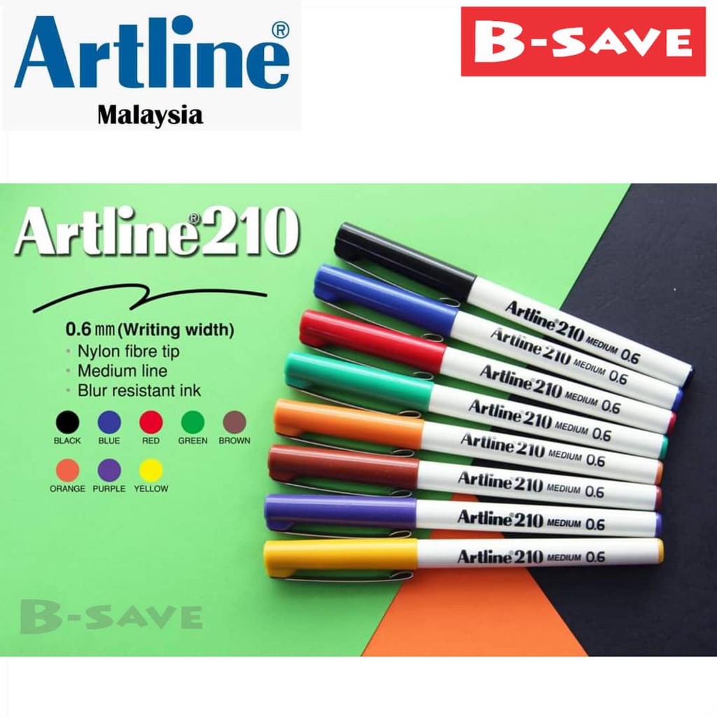 Artline 210 0.6 Writing Pen / Sign Pen / Drawing Pen | Shopee Malaysia