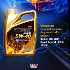 CNI Motobest Engine Oil 5W-40 & 15W-50 (4L) & (1L) -sesuai semua kereta ...