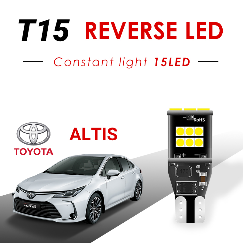【TOYOTA】Corolla Altis 1PC T15 15LED Car Reverse LED Bulb Light W16W ...