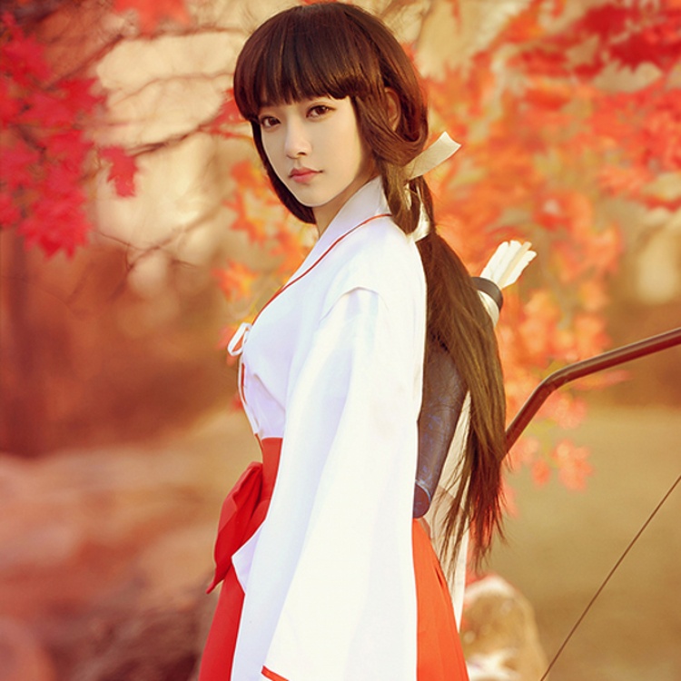 服装巫女COS服和服动漫日本巫女服 Costume Miko COS clothing kimono anime Japanese Miko ...