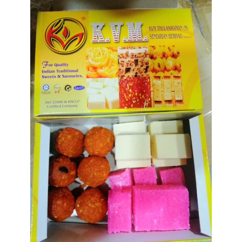 KVM Thulasiraman Ghee Laddu Milk Palgova Coconut candy | Shopee Malaysia