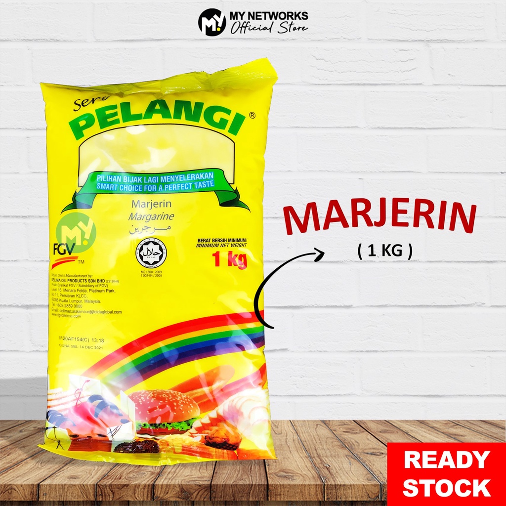🔥𝗢𝗥𝗜𝗚𝗜𝗡𝗔𝗟 🇲🇾 | SERI PELANGI MARJERIN 1KG | PELANGI MARJERIN | MARGARINE ...