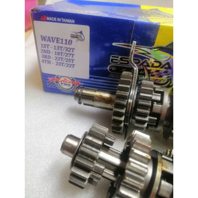 ESPADA GEARBOX GEAR BOX FULL SET RACING HONDA WAVE110/DASH ENGIN GEAR ...