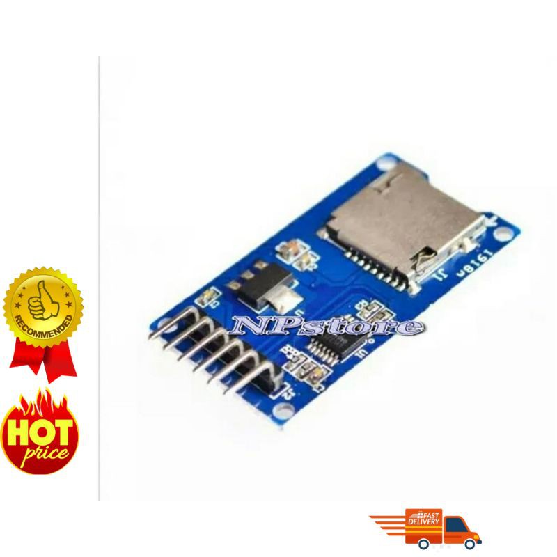 🔥READY ITEMS🔥Micro SD Storage Board TF Card Reader Memory Shield Module for Arduino | Shopee ...