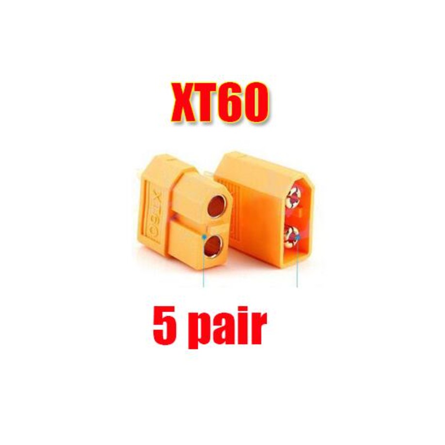 5 Pairs XT30 XT60 XT90 Battery Connector Set Male Female Gold Plated Banana Plug for RC Parts ...