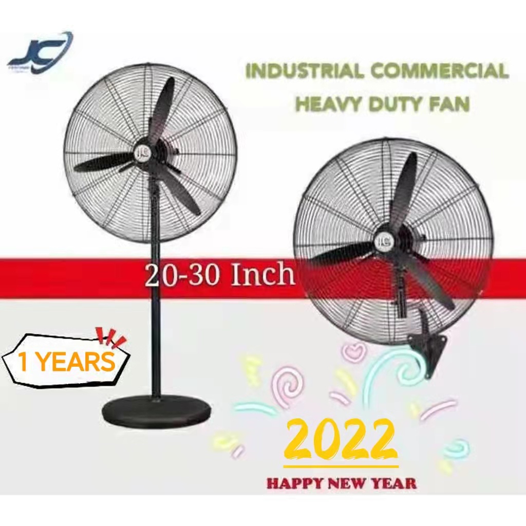 JC 20" 26" 30" Industrial Commercial Heavy Duty Stand Fan / Wall Fan ...