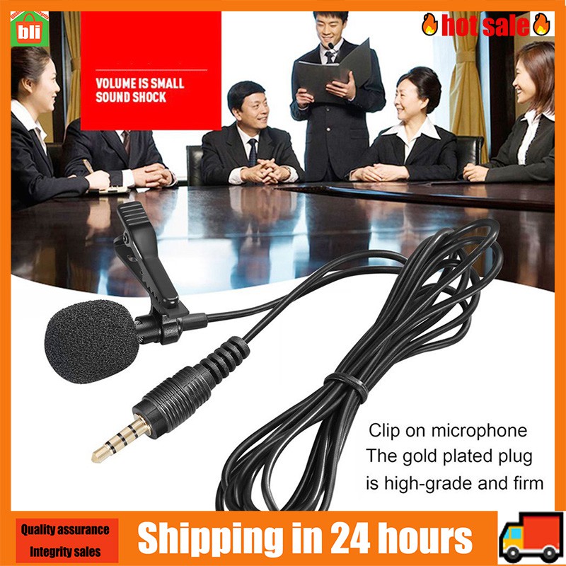 🔥【Ready stock】𝗦𝗘𝗖𝗨𝗥𝗘 Active Clip On Mini Lavalier Lapel 3.5mm ...
