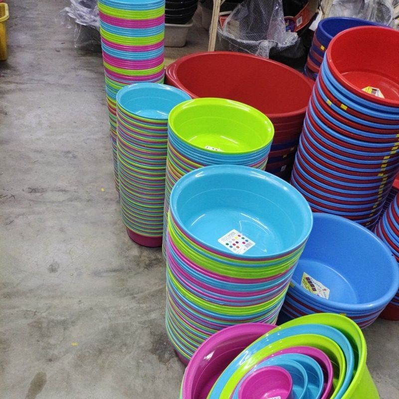 Basin/plastic Basin/Washing Basin/Basin Plastik tebal/Round Plastic ...