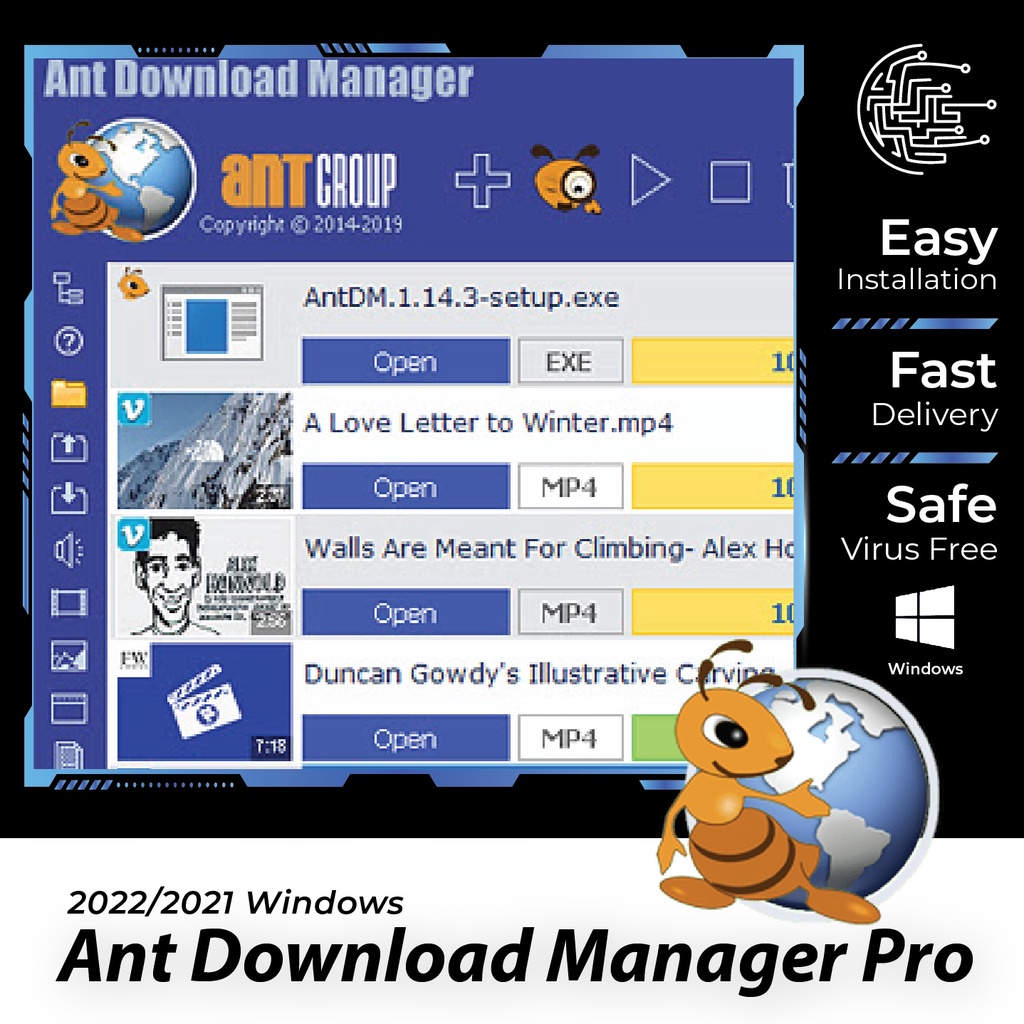 [PC Software] Ant Download Manager Pro 2022 (Full Activation) | Shopee ...