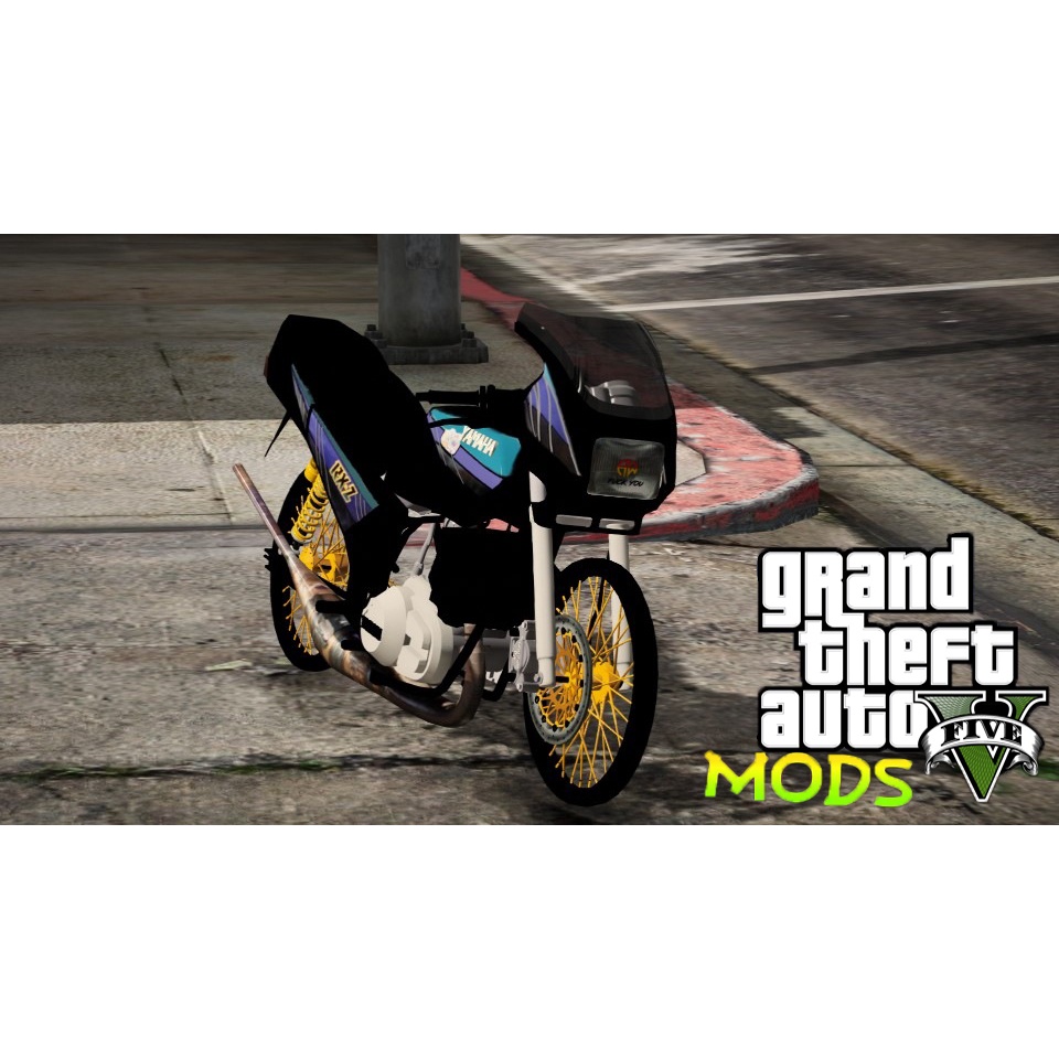 GTA V Mod Yamaha Rxz Boss Hitam Pipe On (AddOn/FiveM Ready/PC ONLY ...