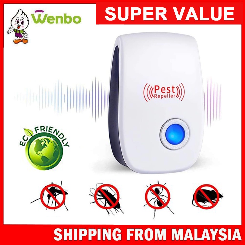 Wenbo Pest Reject Ultrasonic Repeller Anti Mosquito Repellent Mouse ...