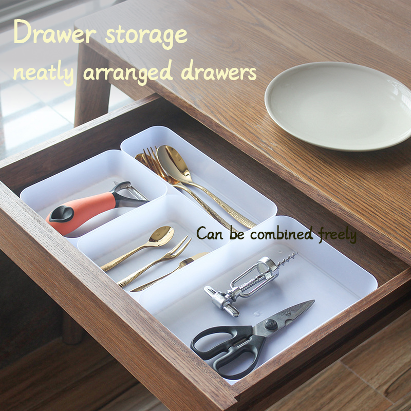 Plastic Small Drawer Storage Box Kitchen Divider Box Creative Divider ...