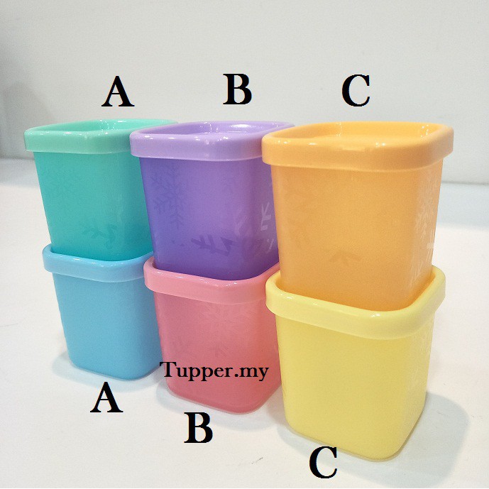 [2pcs]Tupperware Rainbow Cubes Petit Snowflake mini 80ml 2pcs | Shopee ...