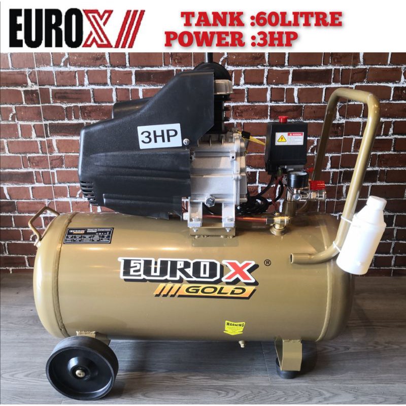 EUROX 3HP 60L 8BAR AIR COMPRESSOR EAW3060G | Shopee Malaysia