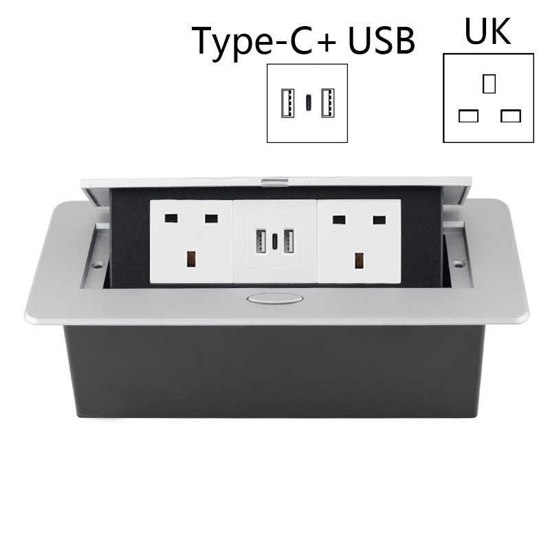 Atlectric Malaysia Plug Desktop Recessed Power Strip Socket Table ...