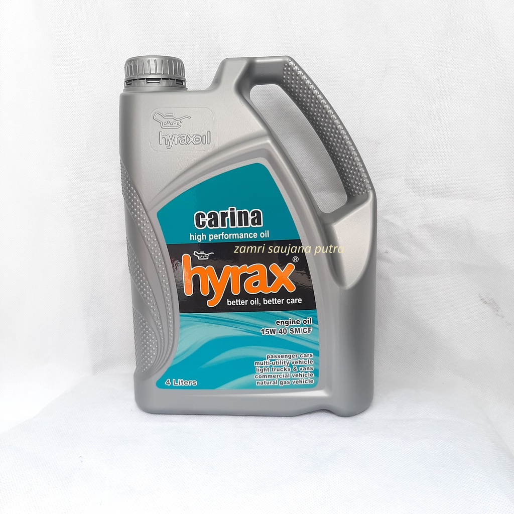 HYRAX OIL - Minyak Enjin - 15W40 4L - FREE SHIPPING TO WEST MALAYSIA ...