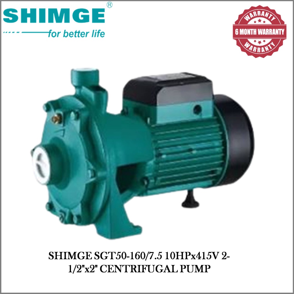 SHIMGE SGT50-160/7.5 10HPx415V 2-1/2"x2" CENTRIFUGAL PUMP | Shopee Malaysia
