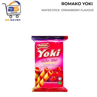 ROMAKO YOKI WAFER STICK STRAWBERRY FLAVOUR | Shopee Malaysia