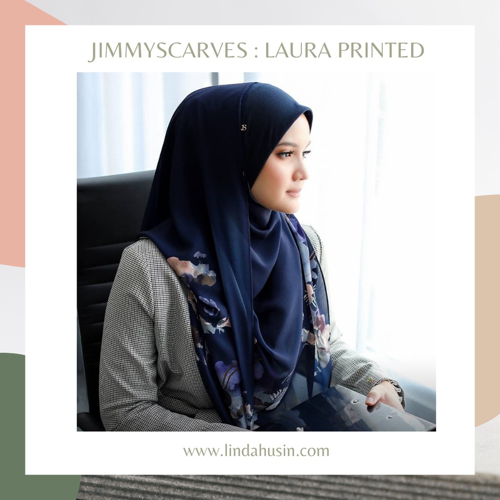 Jimmy Scarves : Tudung Laura Semi - Instant Shawl with Attached Inner | Shopee Malaysia