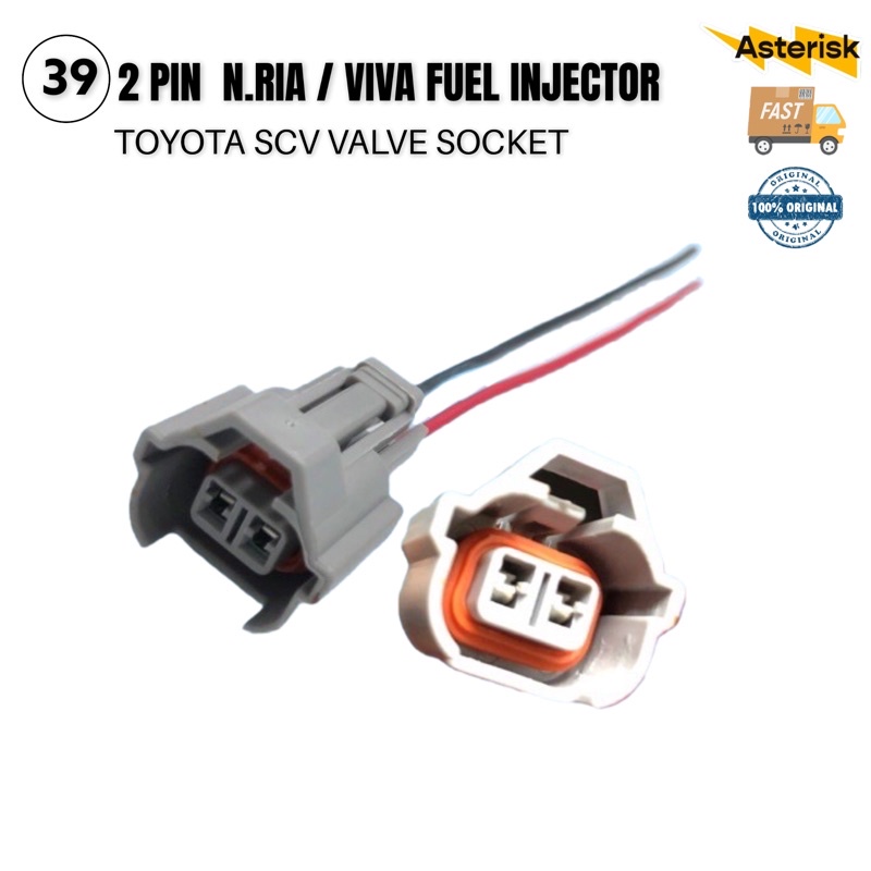 Toyota SCV Fuel Injector Socket Connector 2 Pin | Shopee Malaysia