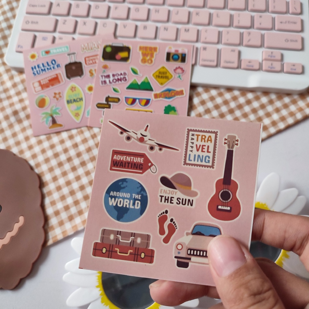 Travel sticker aesthetic sticker case aesthetic | Shopee Malaysia