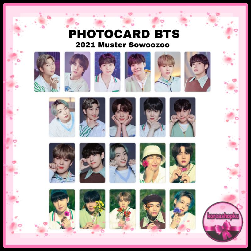 Photocard BTS MUSTER SOWOOZOO 2021 KPOP JUNGKOOK TAEHYUNG JIMIN SUGA RM ...