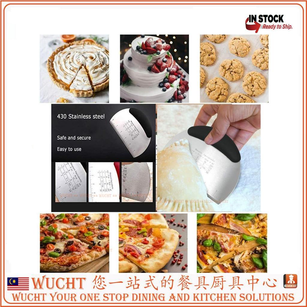 【WUCHT】 Dough Scraper DIY Baking Shaving Cutter Scale Cutters Pizza ...