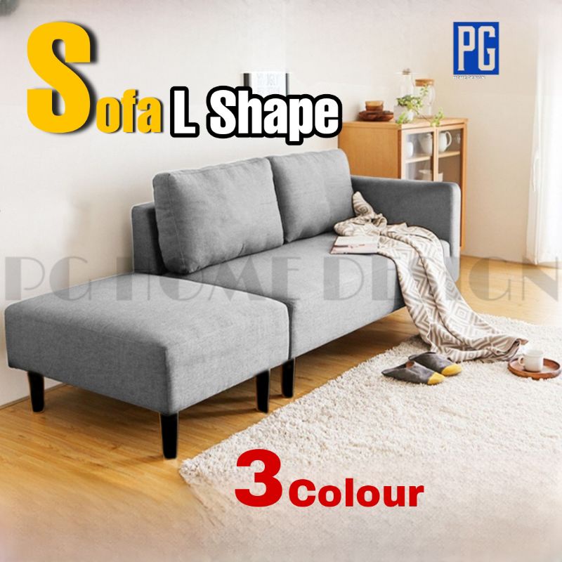 PG HOME:-Sofa collection-LIVING ROOM SOFA L SHAPE | Shopee Malaysia