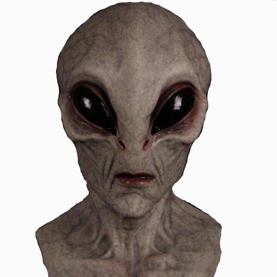 Halloween Cosplay Alien Big Eyes Mask Scary Horrible Horror Alien mask ...