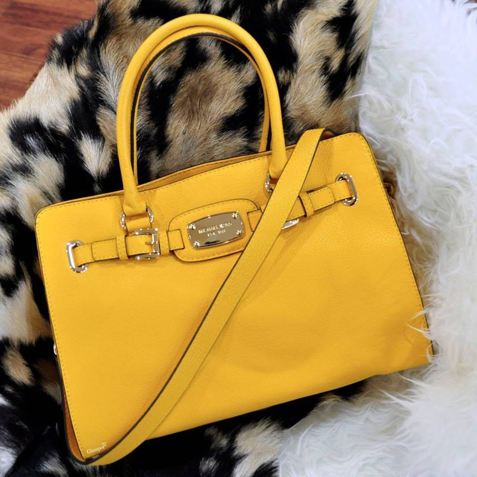 Michael Kors Yellow Leather Tote Bag (1080-1) | Shopee Malaysia