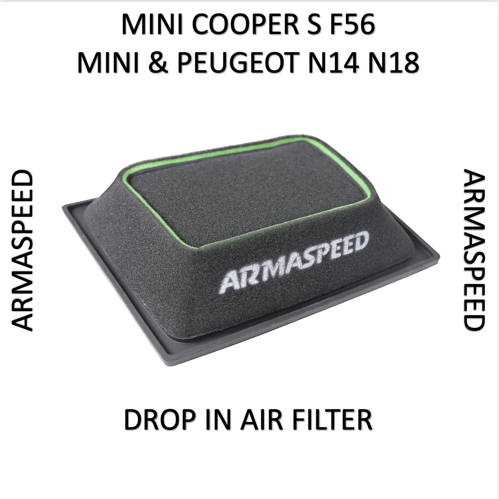 ARMASPEED DROP IN AIR FILTER MINI COOPER S F56 PEUGEOT N14 N18 | Shopee Malaysia