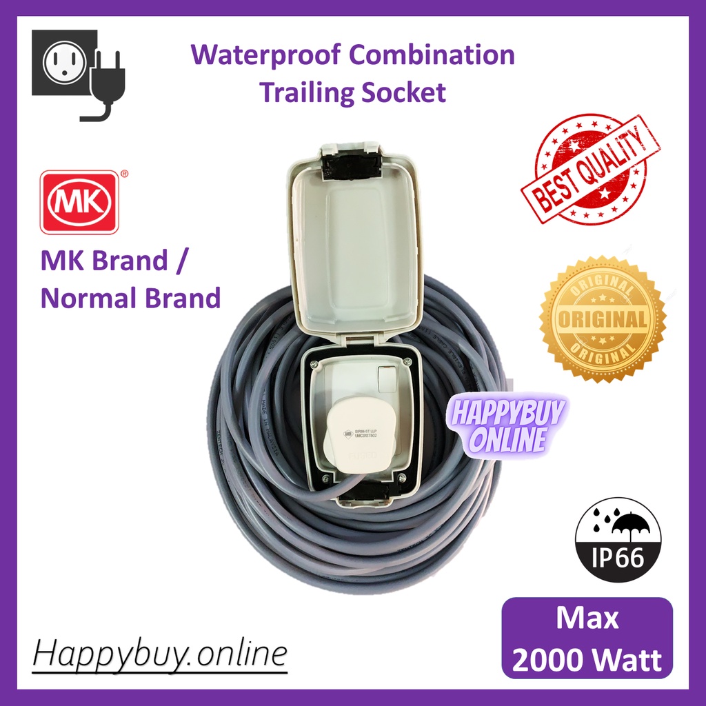 IP66 Outdoor Waterproof Extension Gardening Water Proof Socket ...